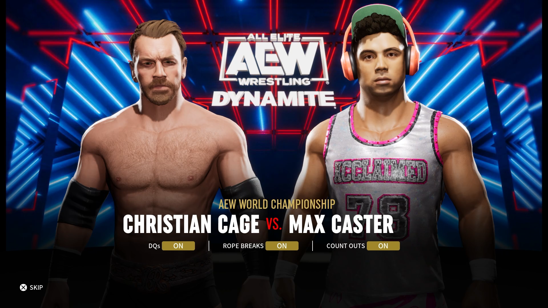 AEW Fight Forever – Christian Cage vs. Max Caster (PS4 Gameplay ...
